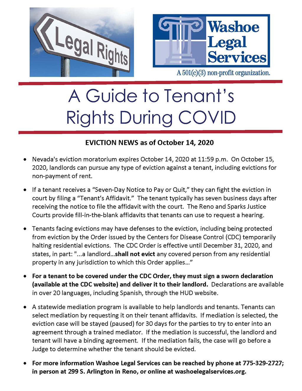 COVID-19 - Northern Nevada Legal Aid