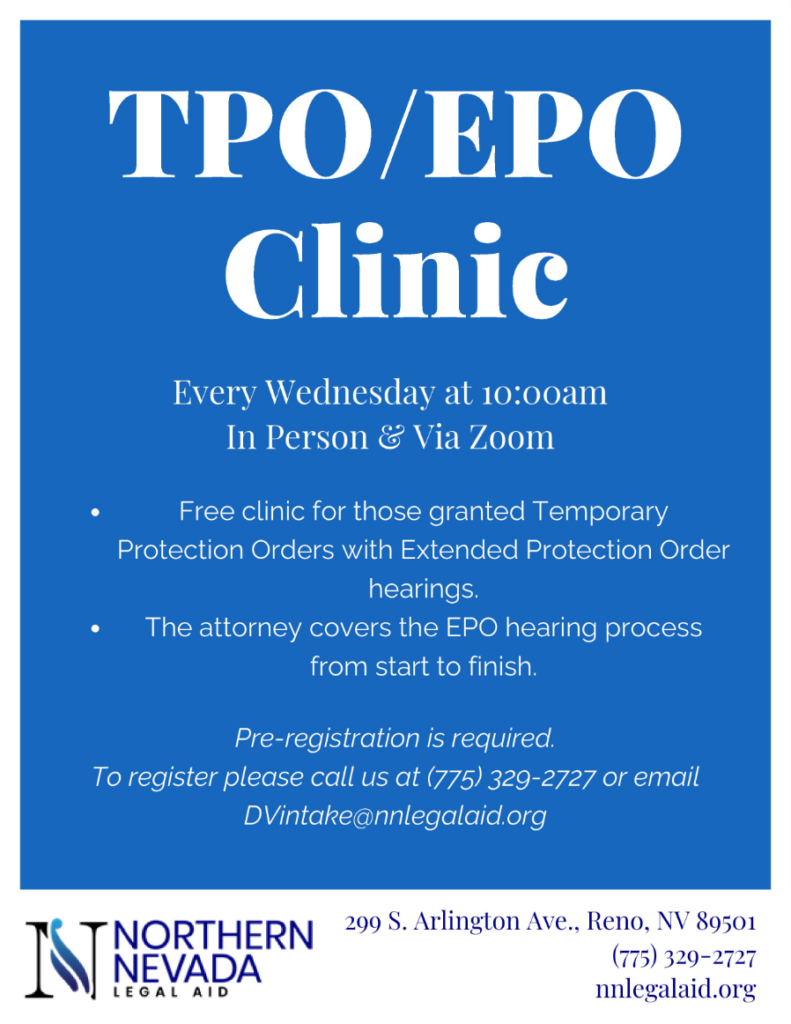 TPO/EPO Clinic - Northern Nevada Legal Aid